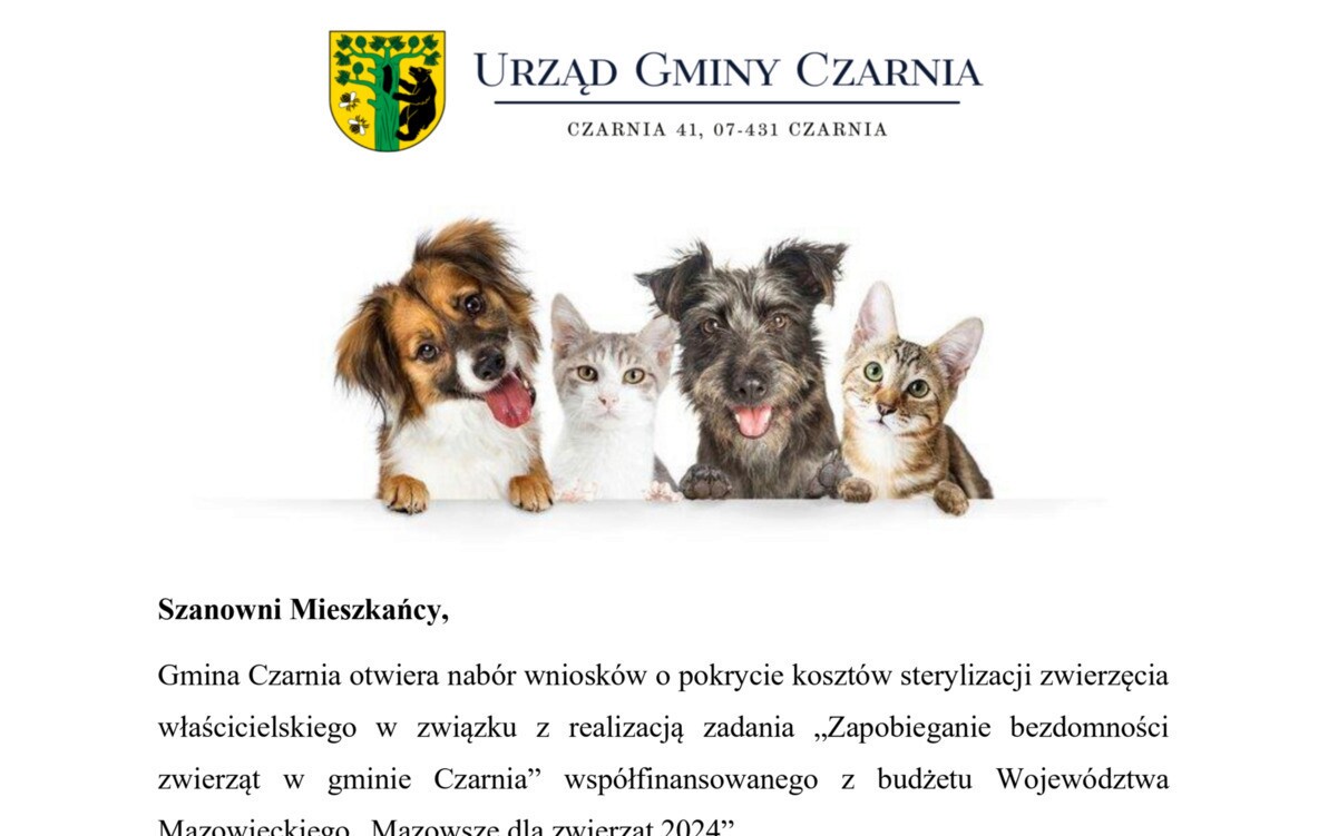 Portal informacyjny Gminy Czarnia - Gmina Czarnia